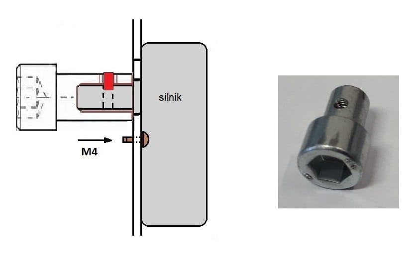 MOTOR YOKE + bolt Kurtos online shop